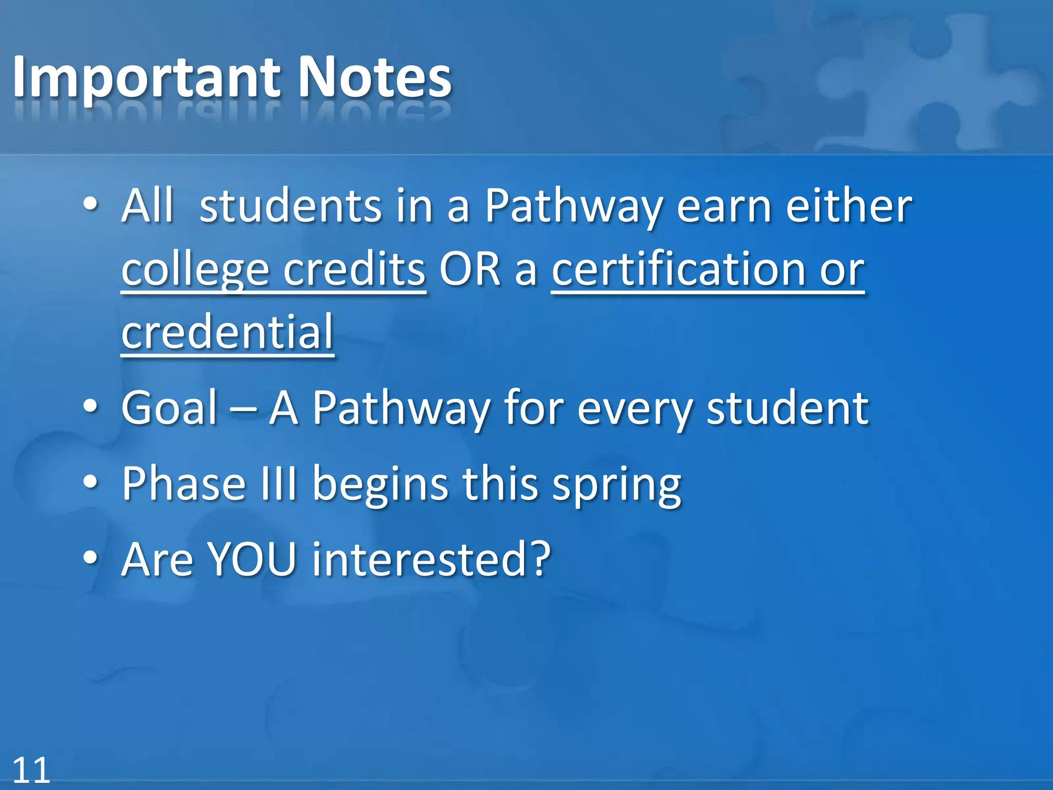 Indiana's college and career pathways | PPTX