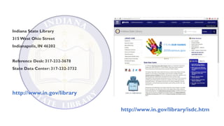 Indiana State Data Center: Access to the Data You Need | PPT