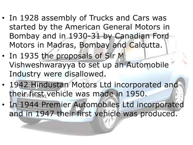 Indian auto history | PPTX