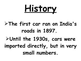Indian automobile industry | PPT