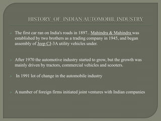 Indian automobile industry | PPT