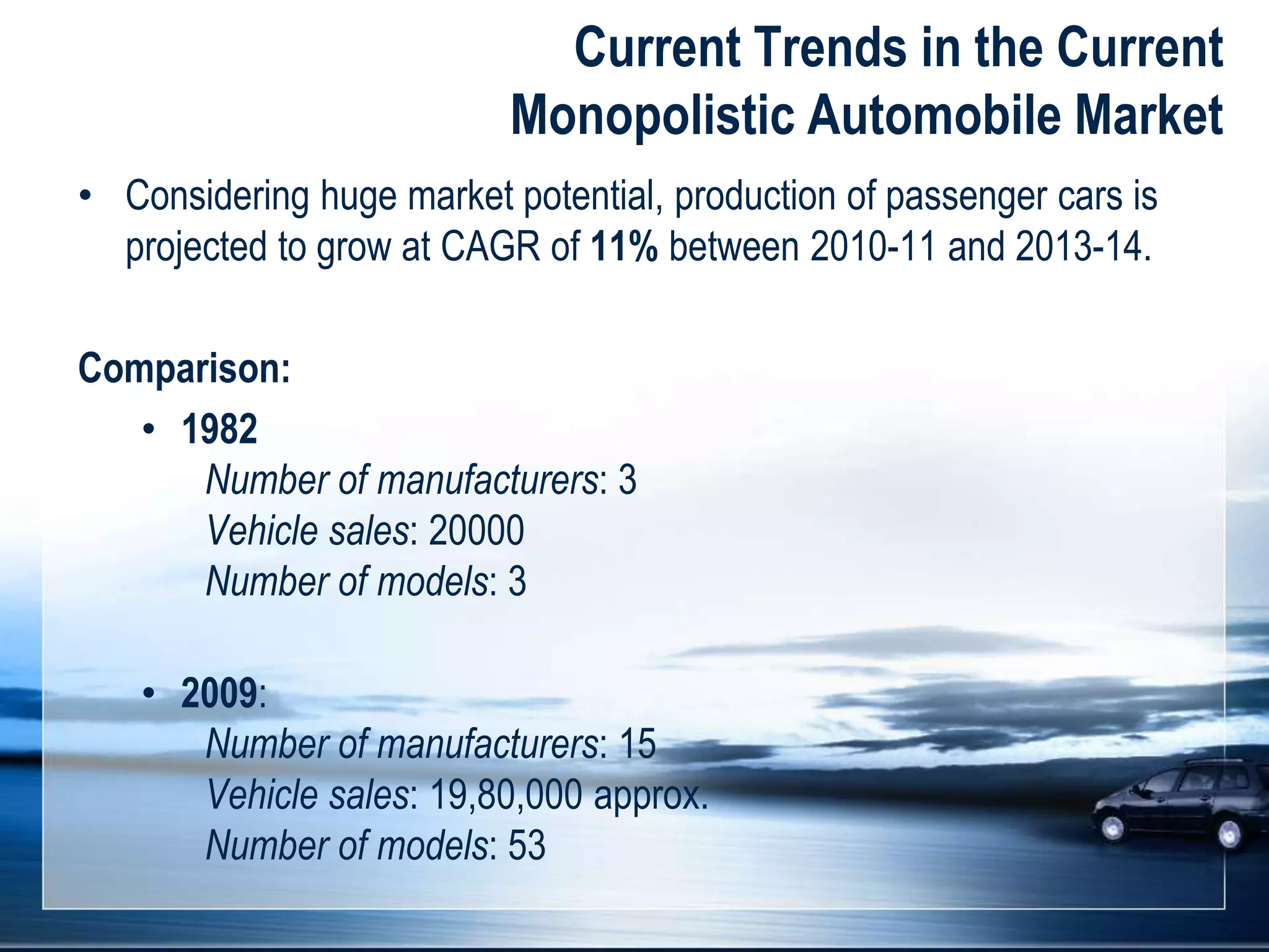 Indian automobile industry transformation from oligopoly to ...