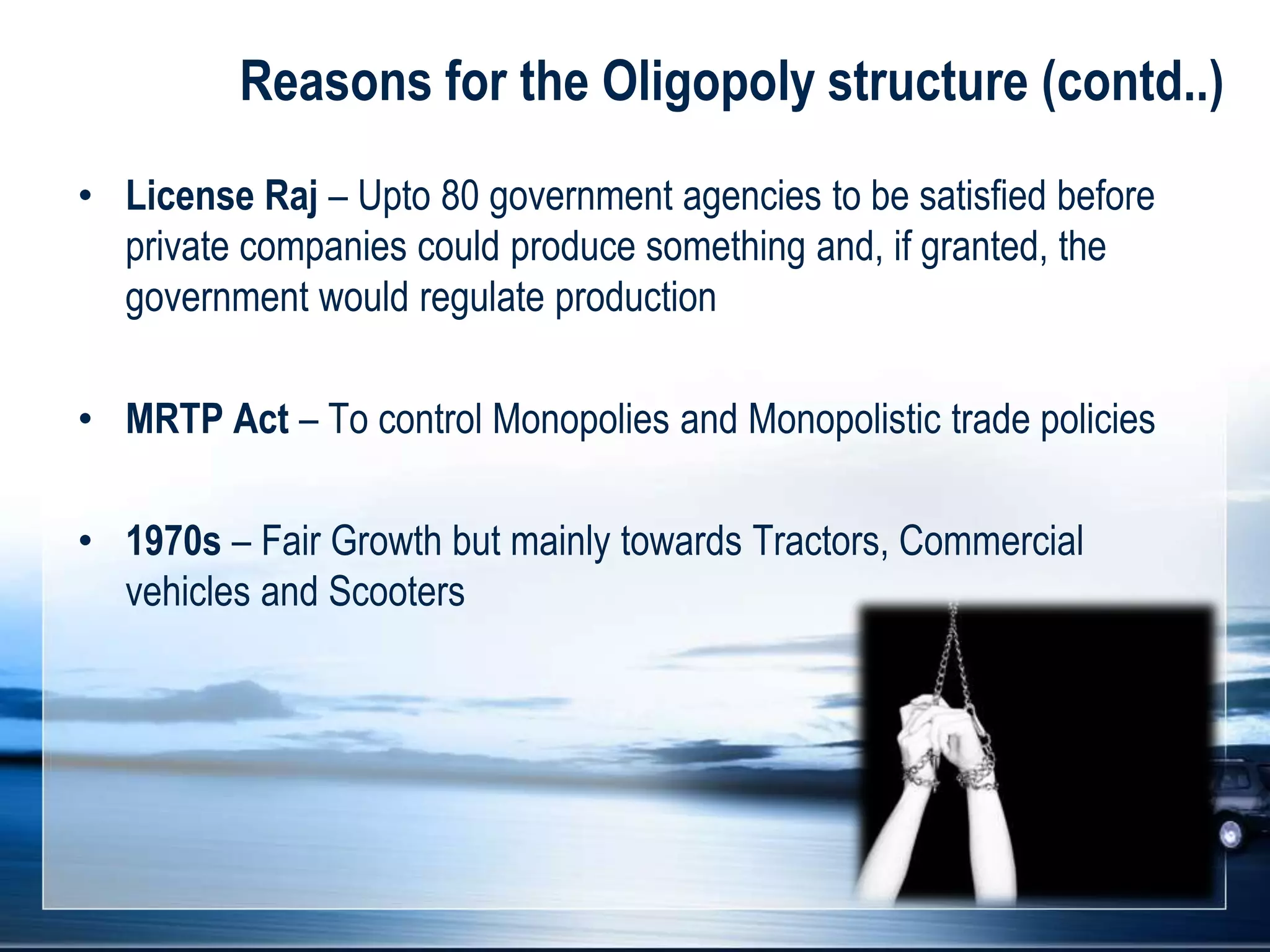 Indian automobile industry transformation from oligopoly to ...