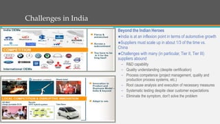 Indian automobile industry growth, challenges, opportunities | PDF