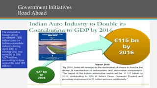 Indian automobile industry growth, challenges, opportunities | PDF
