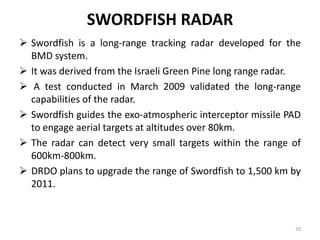 Ballistic missile defense system | PPTX