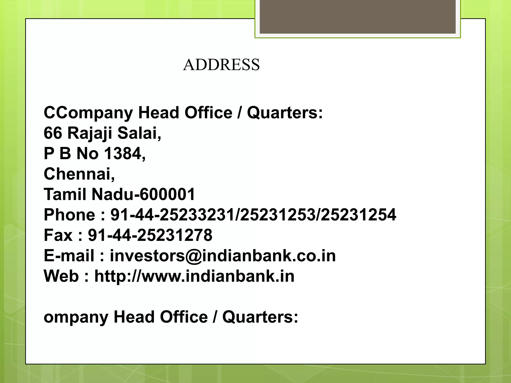 Indian bank | PPTX