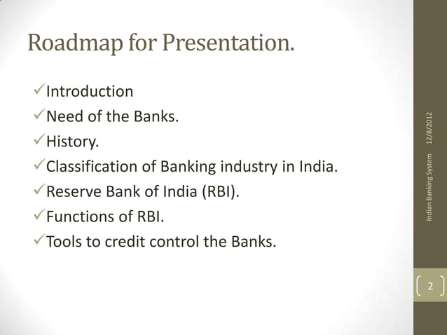 Indian banking system | PPTX
