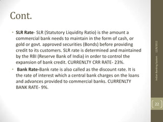 Indian banking system | PPTX