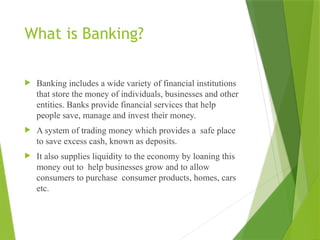 Indian Banking system and Classification of Banks | PPTX