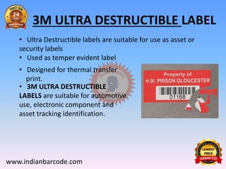 Asia's Biggest Manufacturer of Barcode Labels | PPT