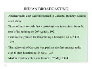 Indian broadcasting | PPTX