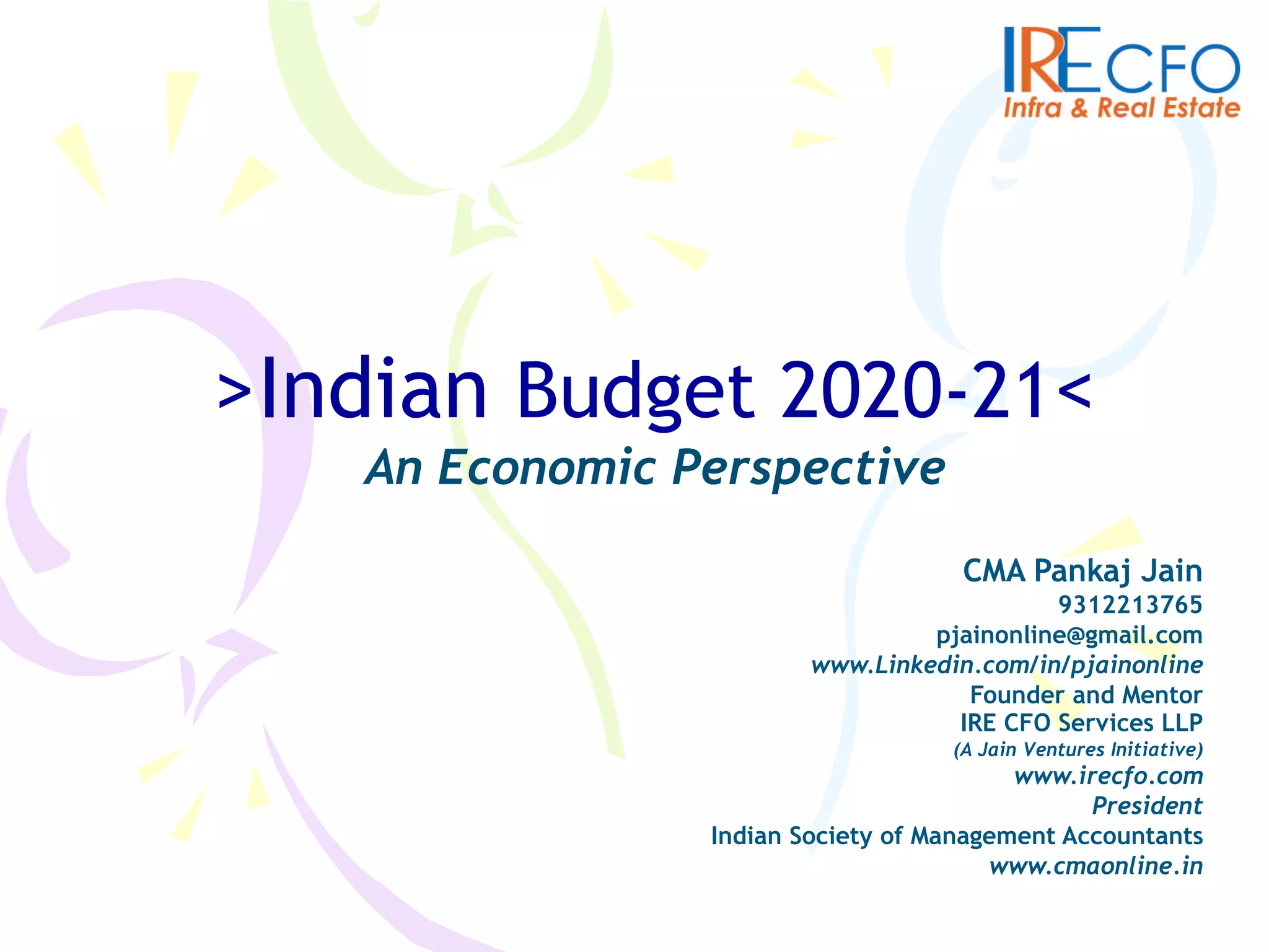 Indian budget 2020: An Economic Perspective | PDF