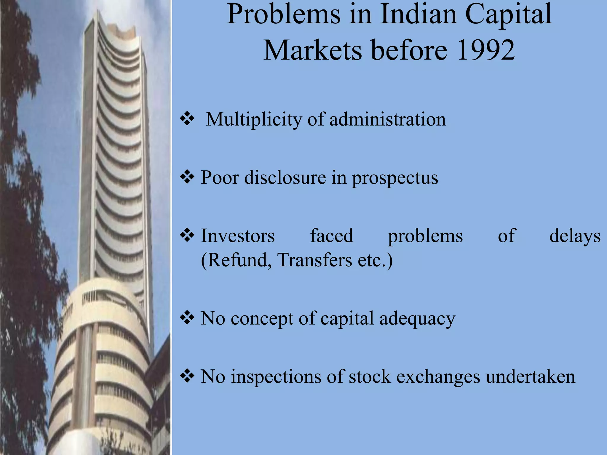 Indian capital market pps | PPSX | Stocks and Bonds | Personal Investing