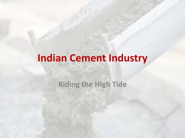 Indian cement industry | PPTX