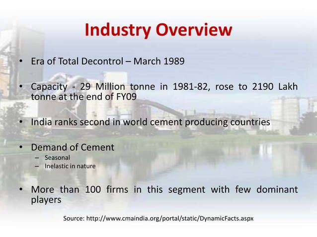 Indian cement industry | PPTX