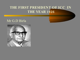 Indian Chamber Of Commerce1 | PPT