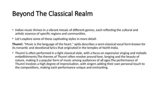 Indian Classical Music: A Journey Through Time | PPTX