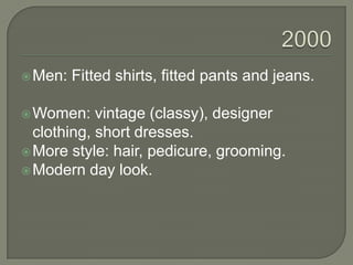 Indian Clothing (1970 - present) | PPTX