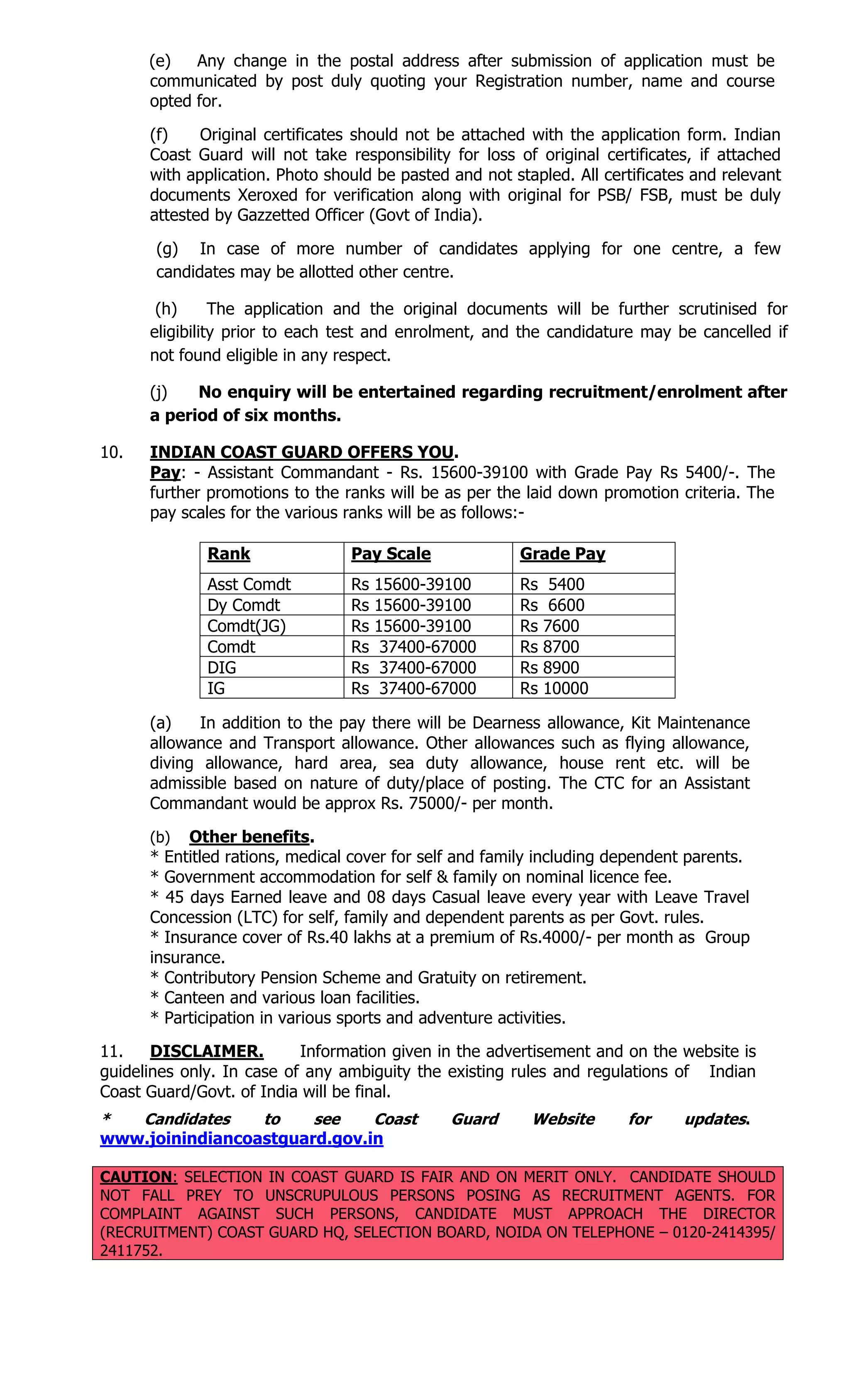 Indian coast guard advertisement | PDF