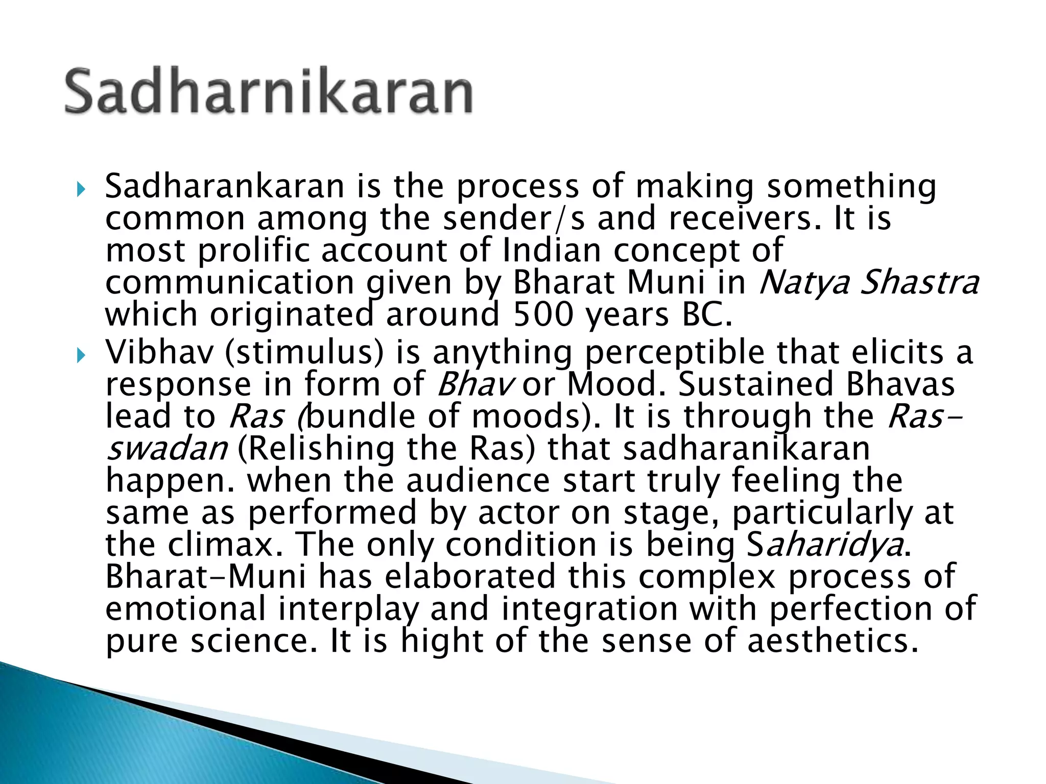 Indian Concept of Communication | PPTX