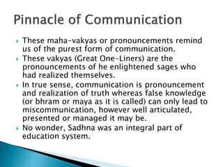 Indian Concept of Communication | PPTX
