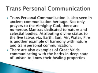 Indian Concept of Communication | PPTX