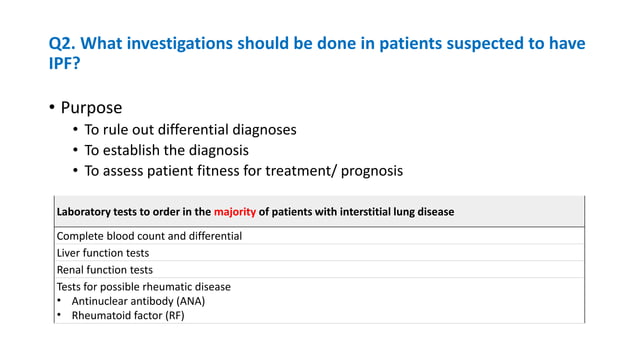 Indian consensus statement for the diagnosis and management of IPF | Jindal chest clinic | PPT