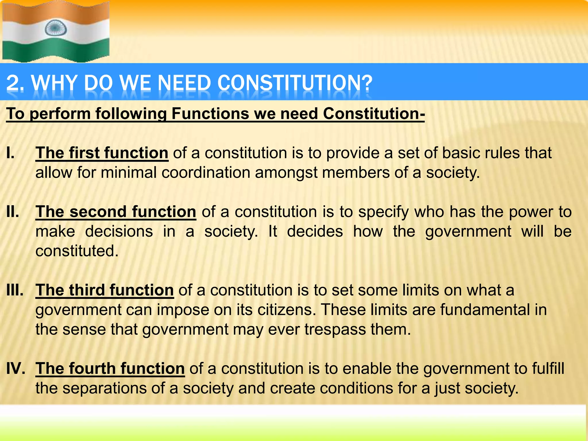 Our Indian constitution | PPTX