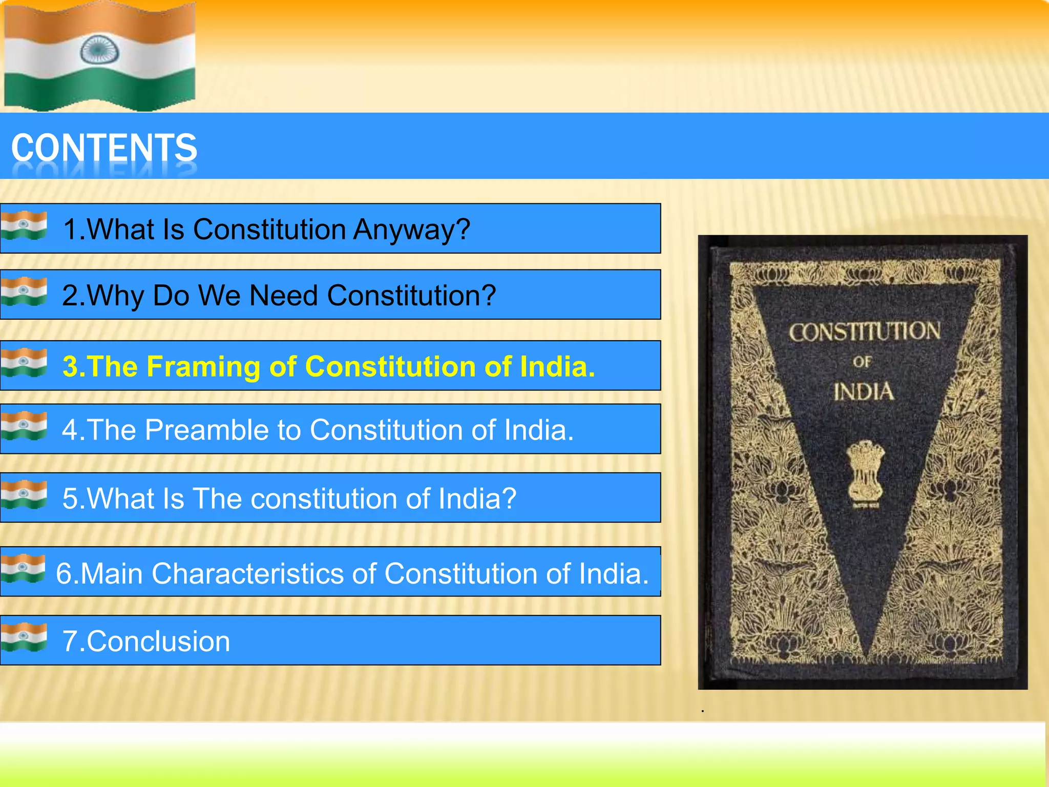 Our Indian constitution | PPTX