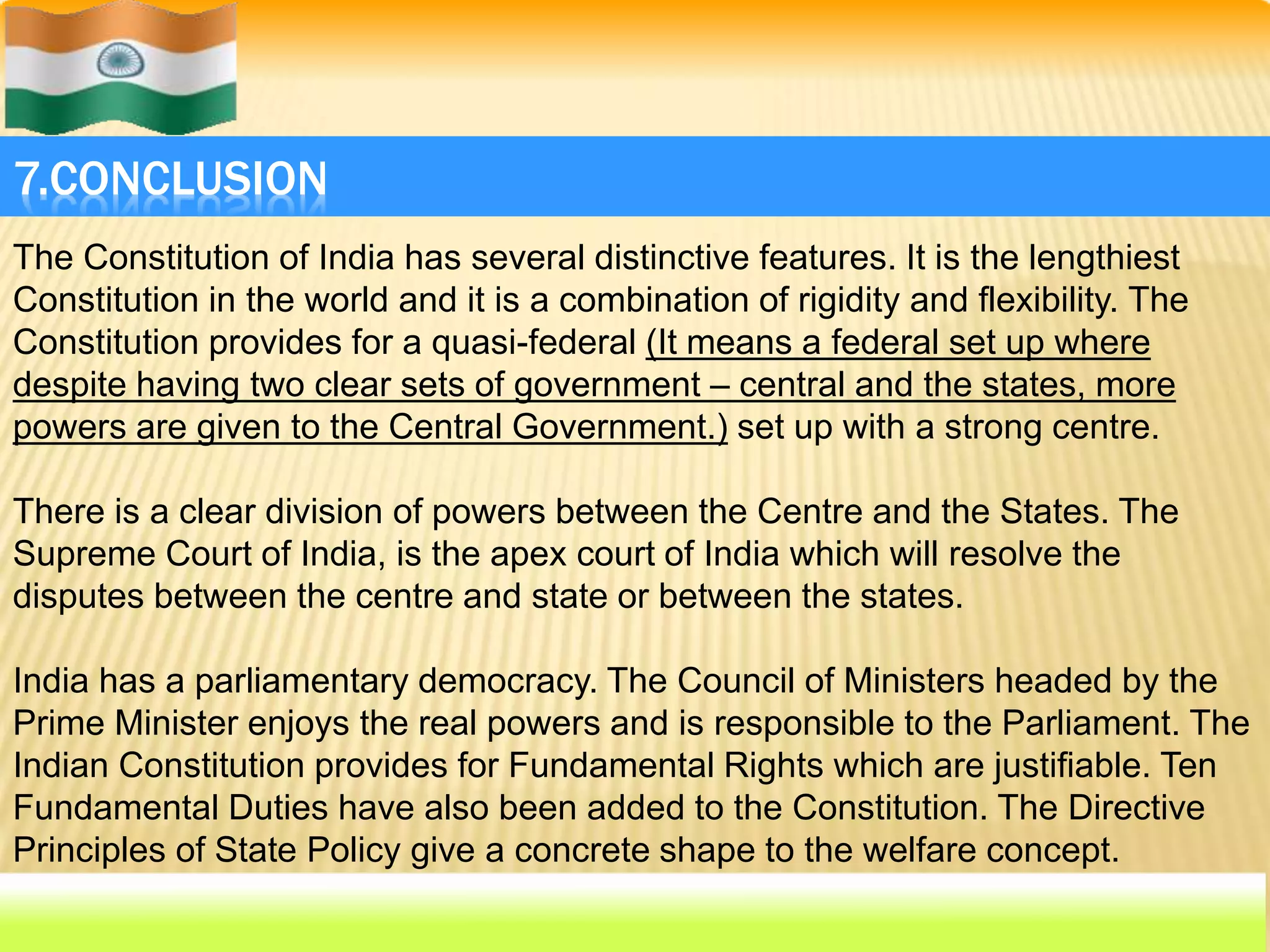 Our Indian constitution | PPTX