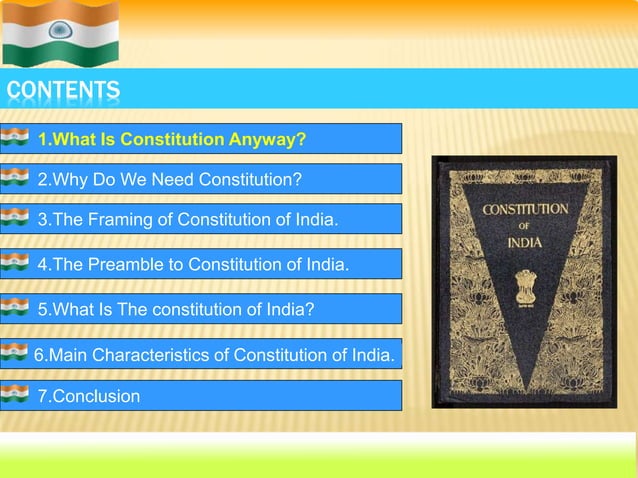 Our Indian constitution | PPTX