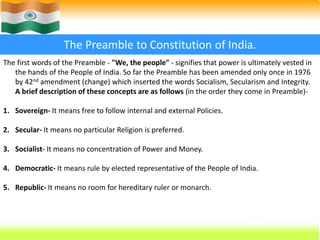 Indian constitution | PPTX