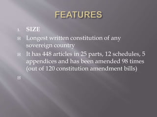 Indian constitution | PPTX