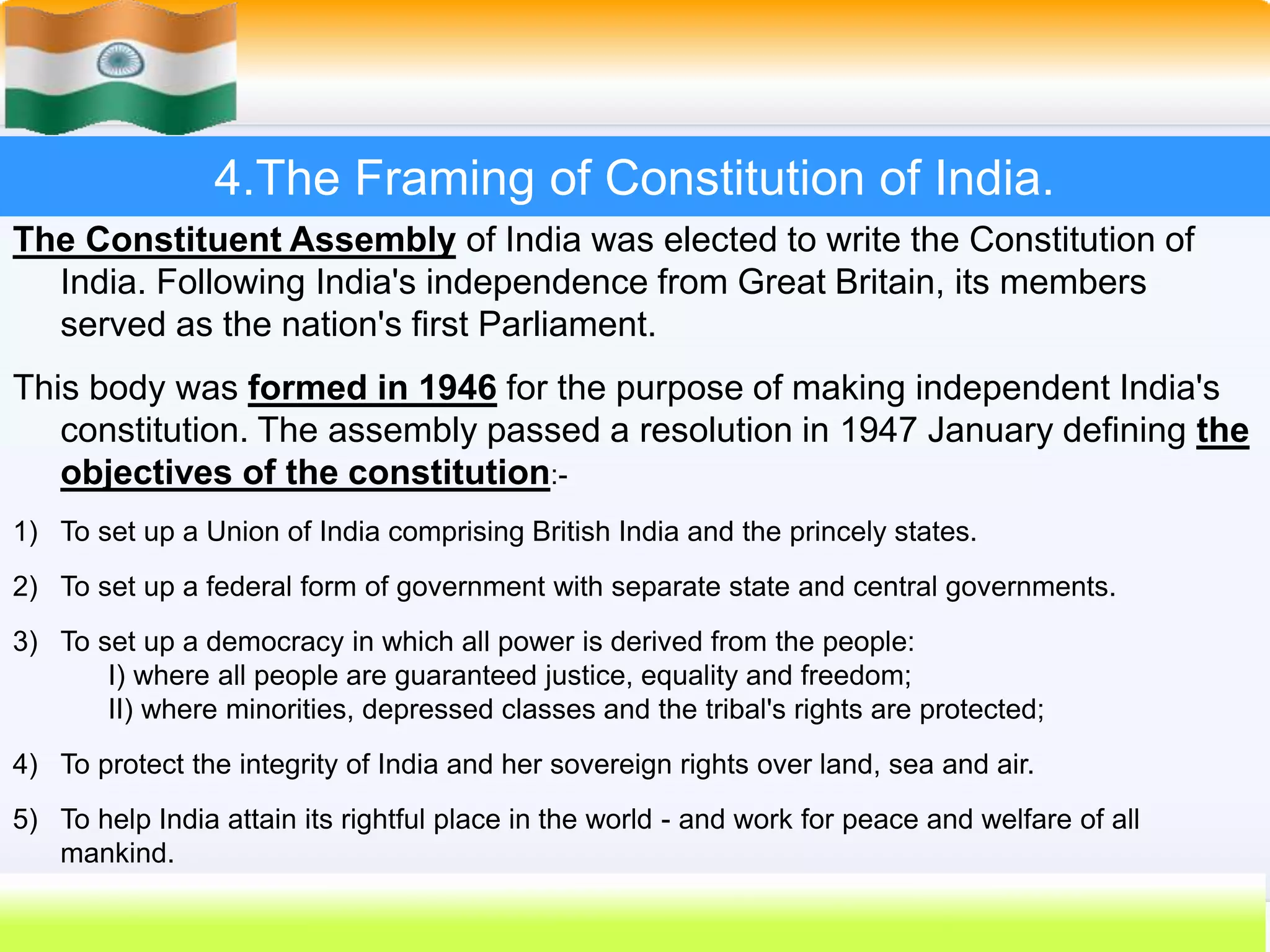 Indian Constitution and Polity of India | PPT
