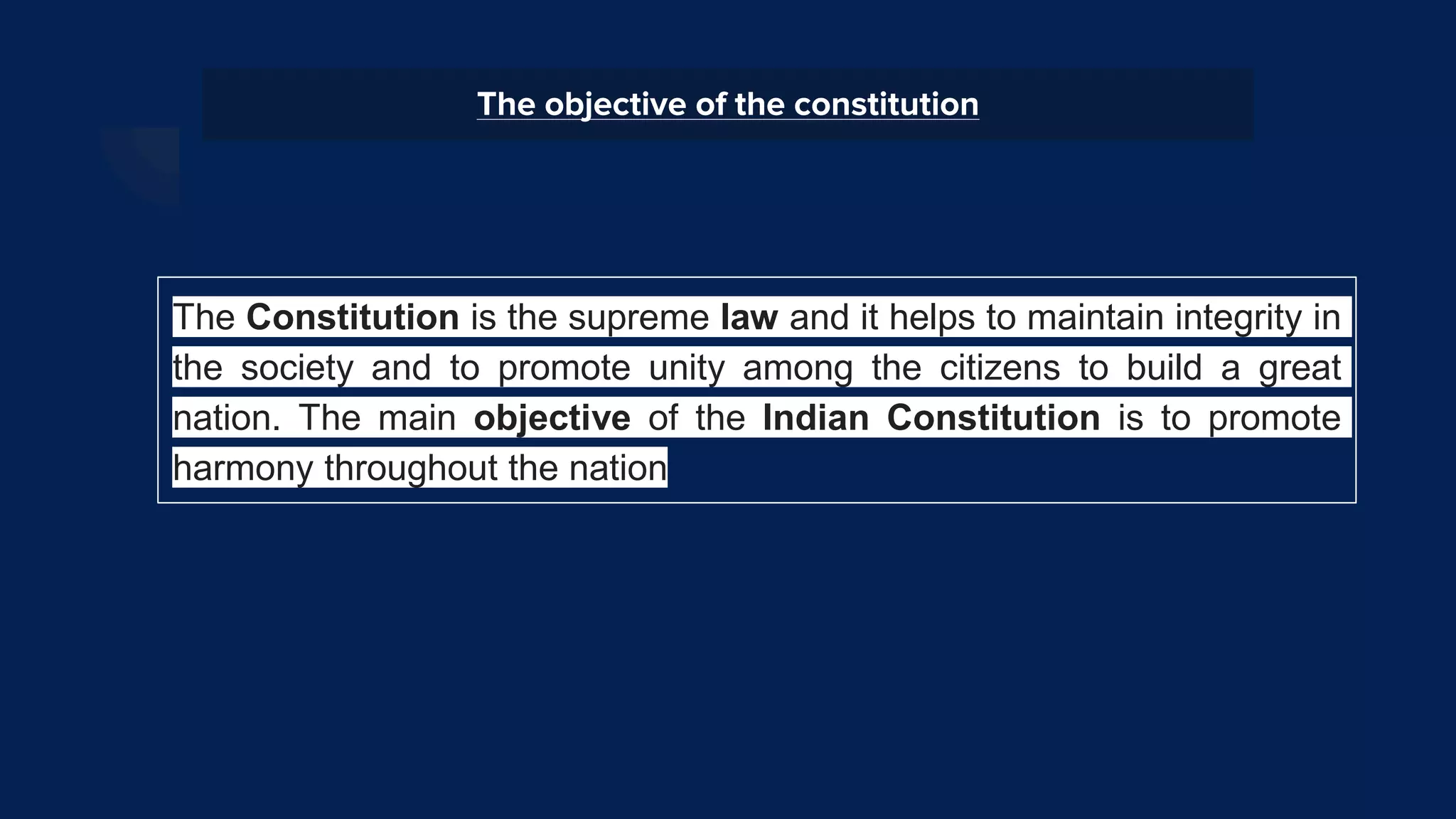 Indian constitution | PPTX | Civic affairs | Politics