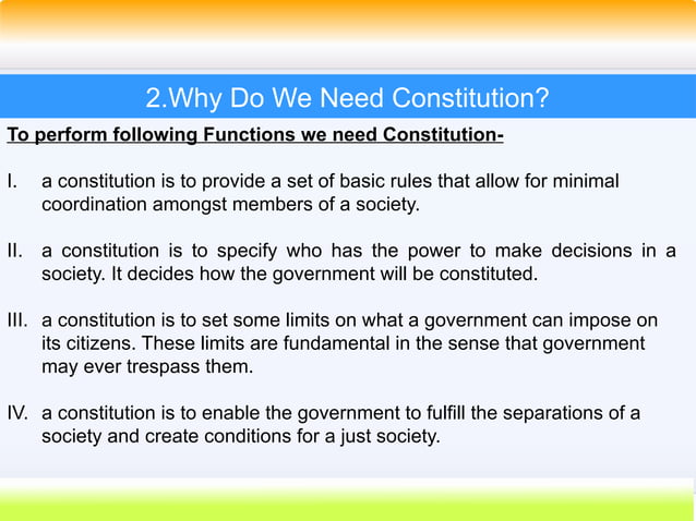 Indian Constitution summary and details of India | PPT