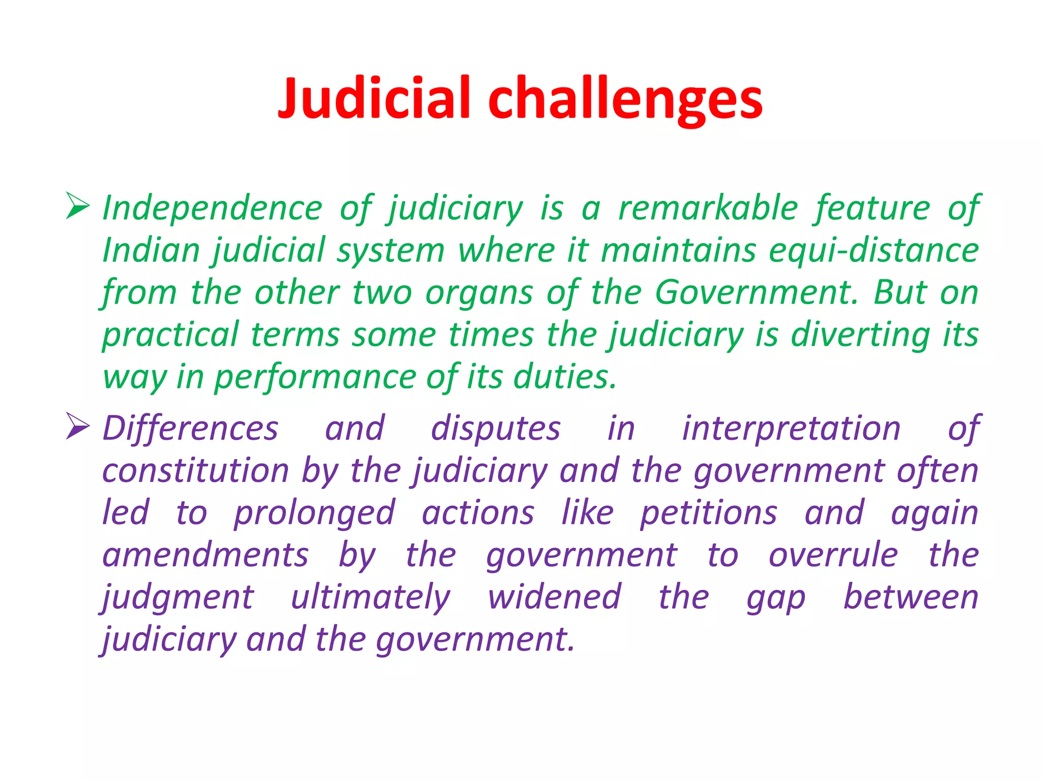 Indian constitution - Challenges | PPTX