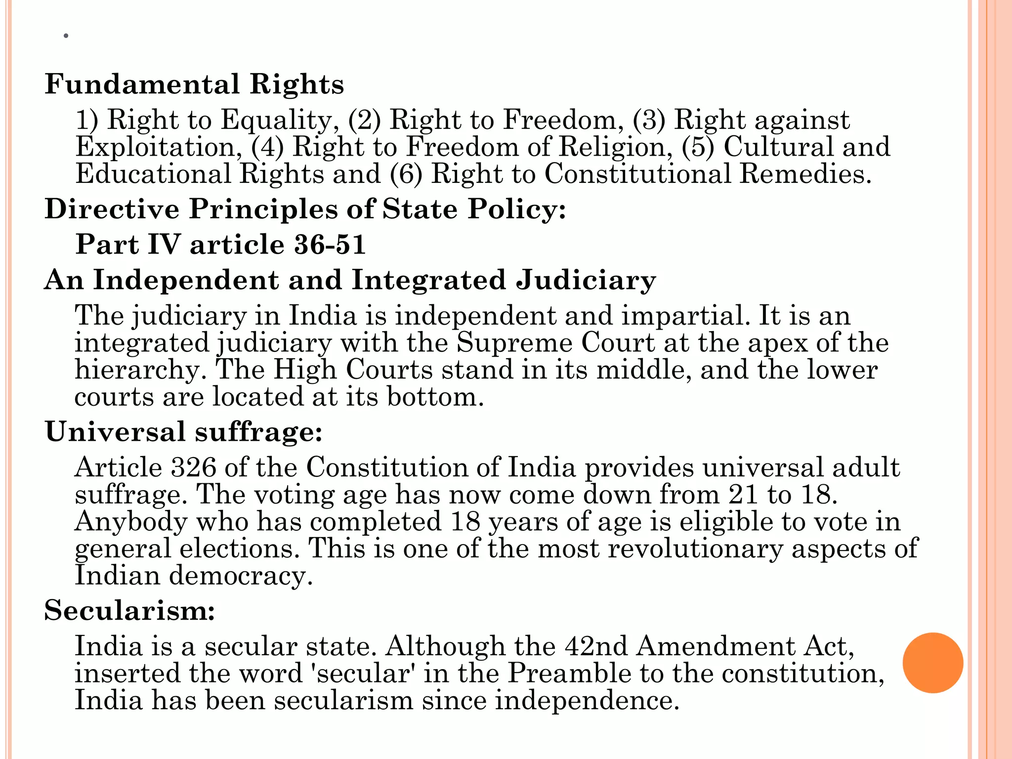 Indian constitution and educational provisions | PDF