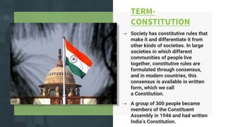 Indian constitution (class 8 civics) | PPTX