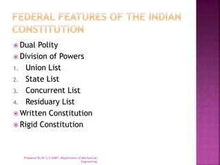 Indian constitution mechanical engineering.pptx
