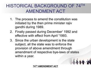74th Amendment of India PPT by Piyush(IC).pptx