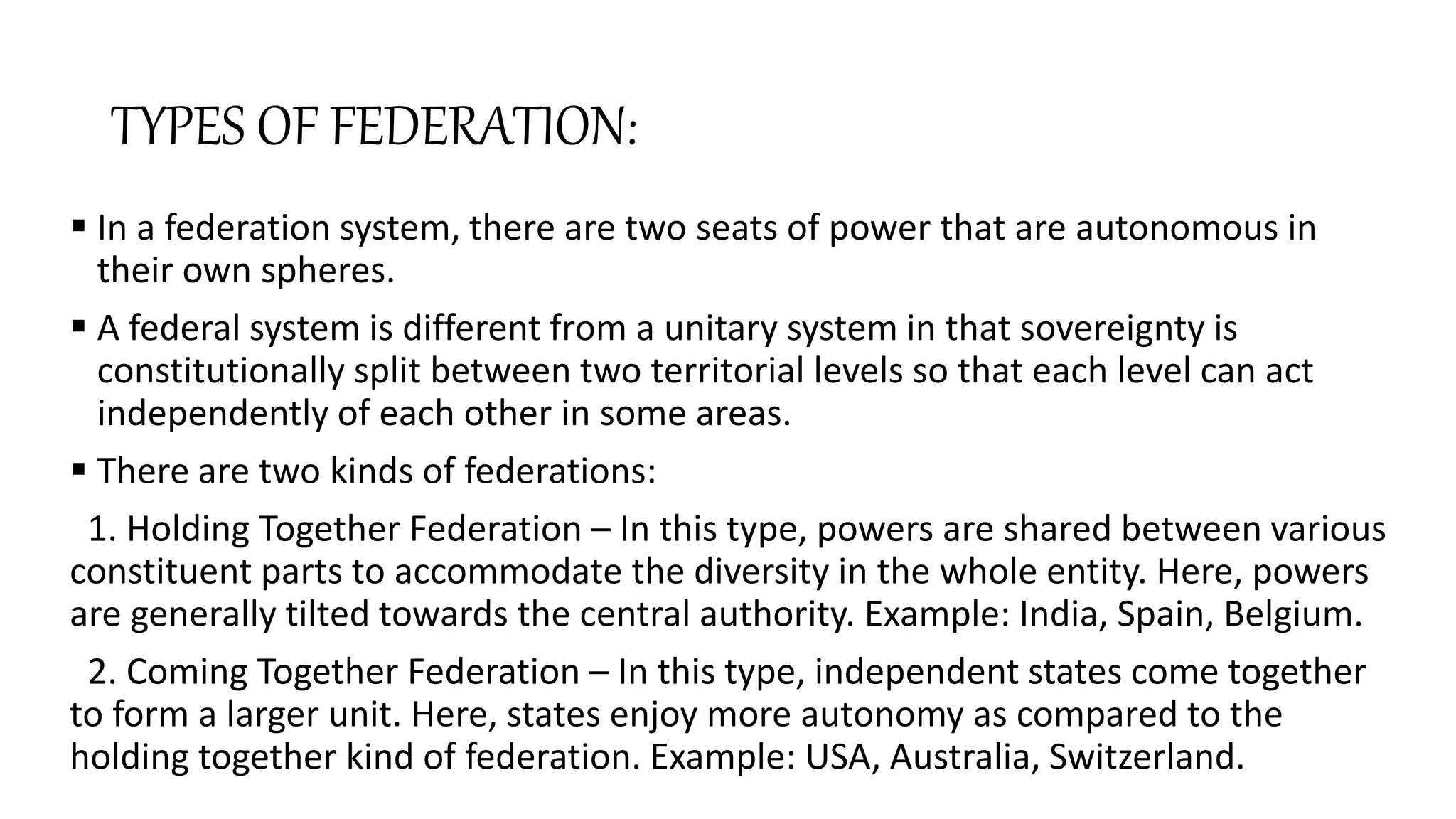 Indian constitution and the nature of Fedaralism | PPTX