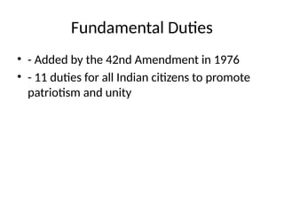 Key Features of Indian Constitution (31) | PPTX