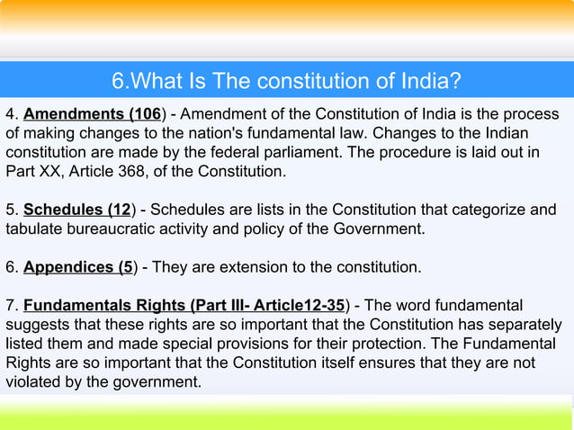 Indian Constitution unit I.ppt for students | PPT