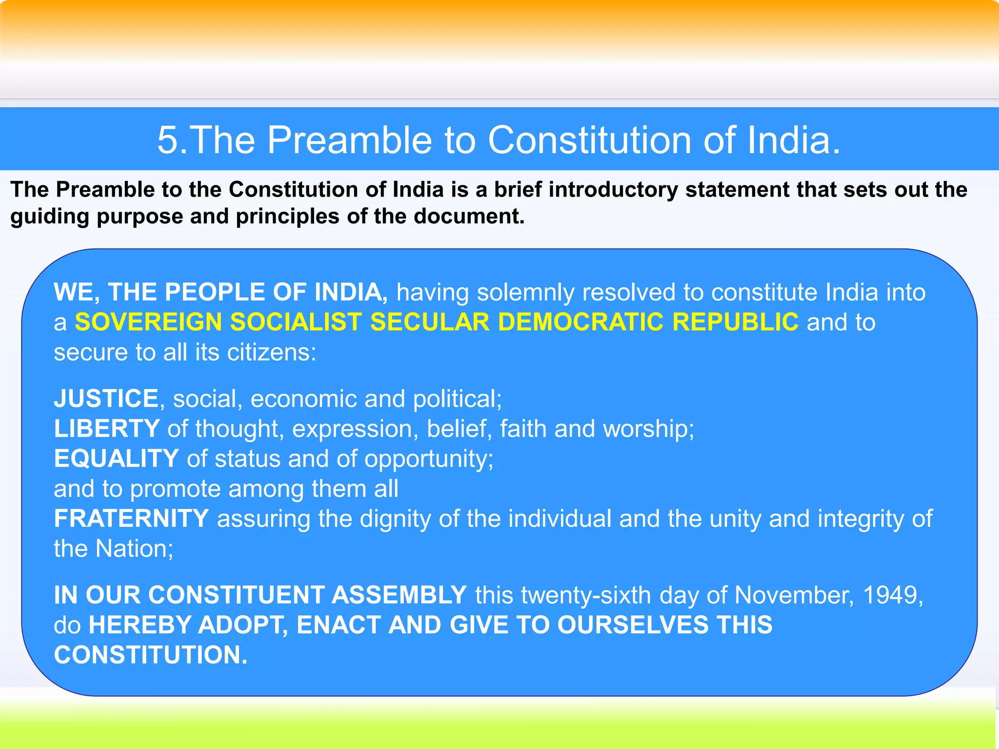 Indian Constitution unit II.ppt