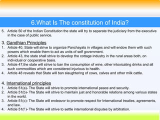 Basics of Indian Constitution Unit II ppt | PPT
