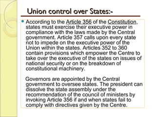 Indian Constitution and Federal System | PPT