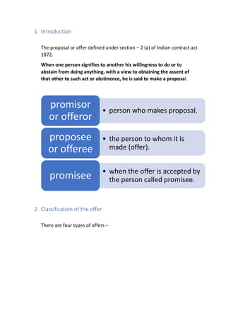 Indian contract act - Proposal or offer.pdf