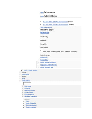 Indian contract act 1872 | DOCX